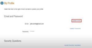 Update Your Email, Password, Security Questions and Personal Image