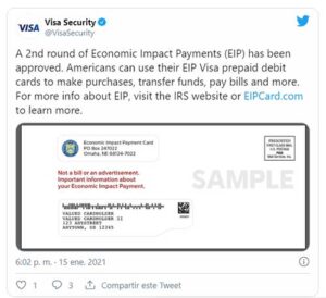 How are the paper stimulus check and EIP debit card being sent by the IRS?